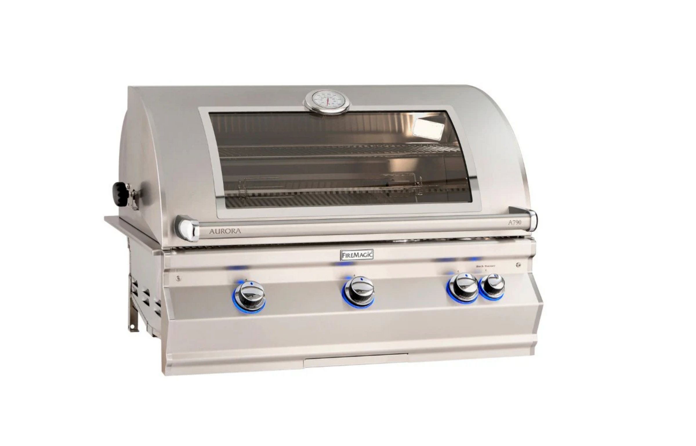Fire Magic 30" Aurora A540i Built-In Gas Grill with Backburner & Rotis ...