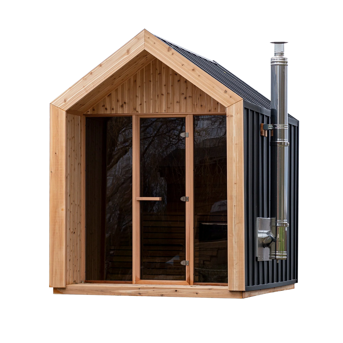 Outdoor Hudson Sauna - 6 Person - Knotty Red Cedar — Marvellesures