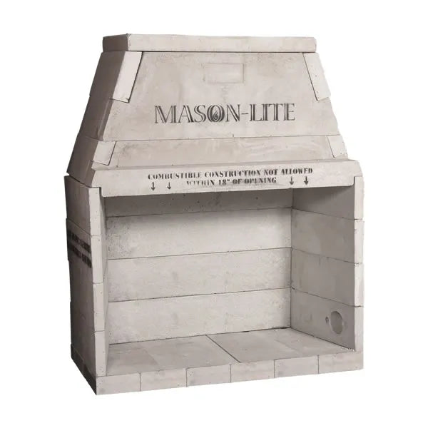 Mason Lite 63 Inch Masonry Fireplace Firebox Kit — Marvellesures