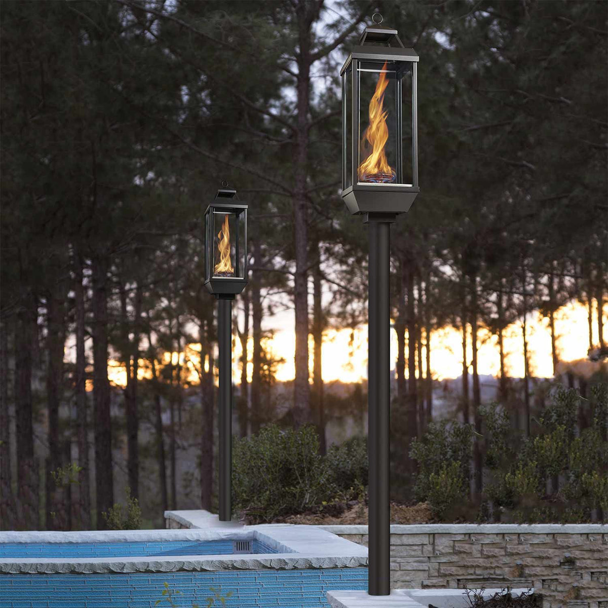 Tempest Torch Gas Lantern Torch Head with In-Ground Mount Assembly 20T ...