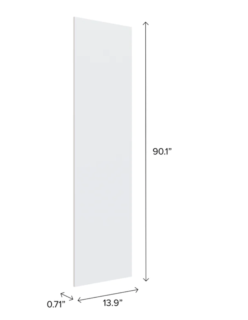 Home Extended Fridge Side Panel W x 13.9 in. D x 90.1 in. H — Marvellesures