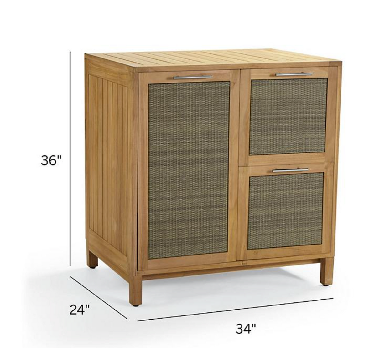 Isola 4 piece Outdoor Kitchen Collection in Natural Teak — Marvellesures