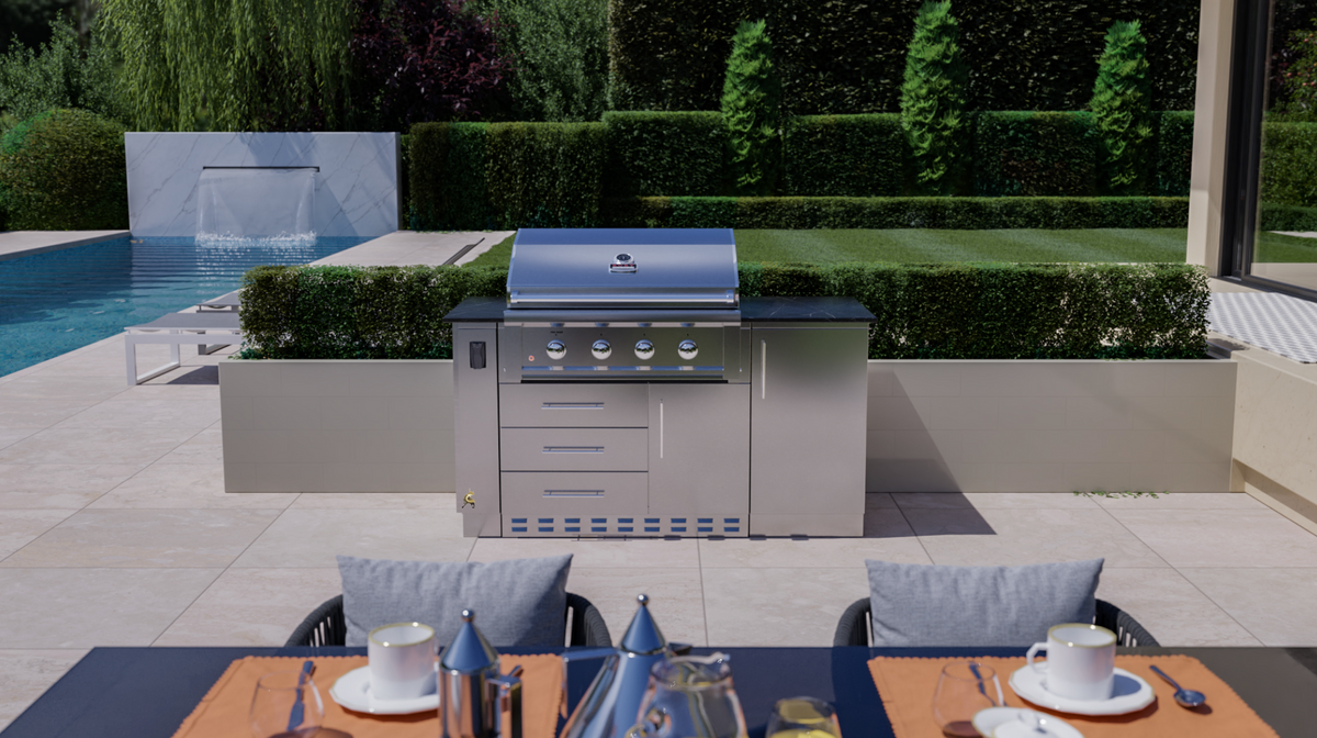 SUNSTONE 4 BURNER GRILL COMBO 1 — Marvellesures