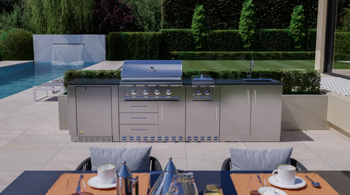 SUNSTONE 4 BURNER GRILL COMBO 3 — Marvellesures