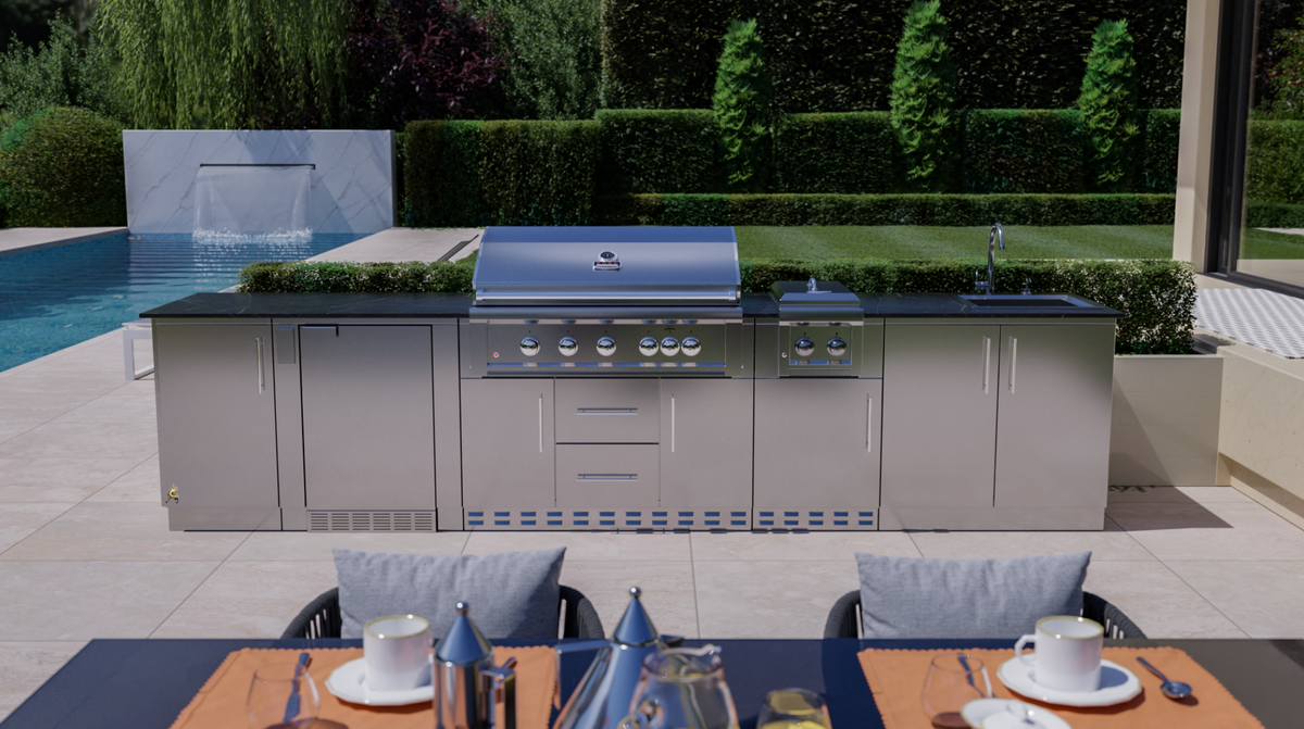 SUNSTONE 5 BURNER GRILL COMBO 3 — Marvellesures